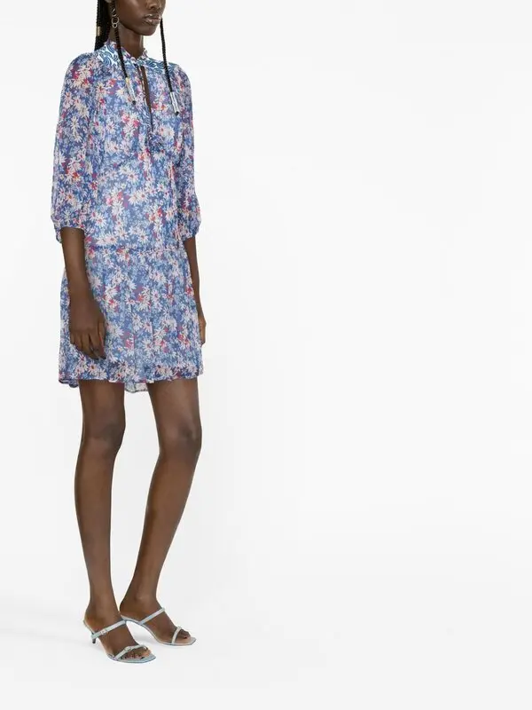 Rixo Floral-print Short Dress