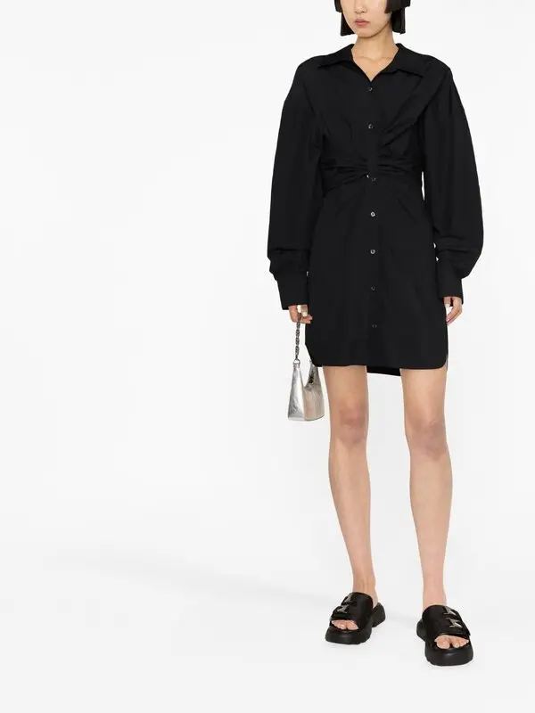 alexander wang draped corset dress Alexander Wang Draped Corset Dress In One-Color - 70% Off