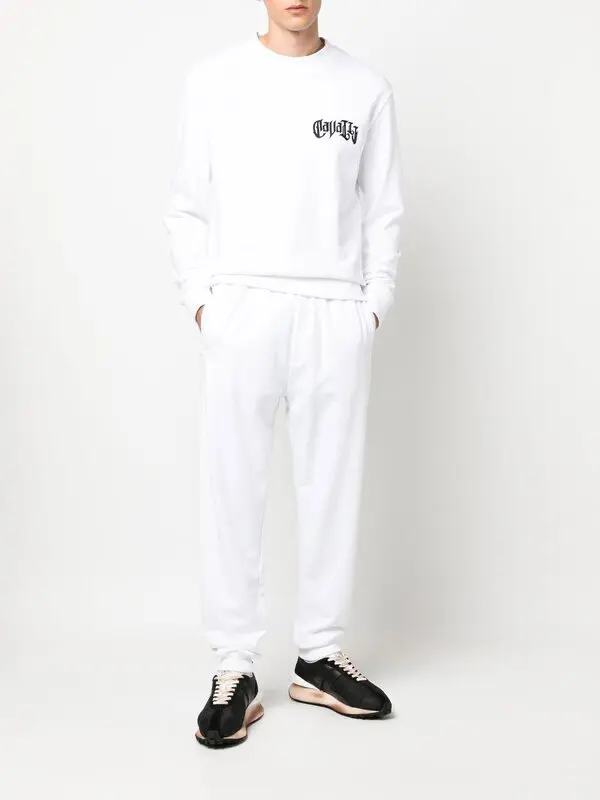 Roberto Cavalli Logo-print Cotton Track Pants