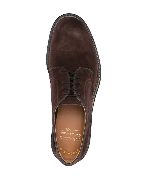 DOUCAL'S Suede Derby Shoes - Brown
