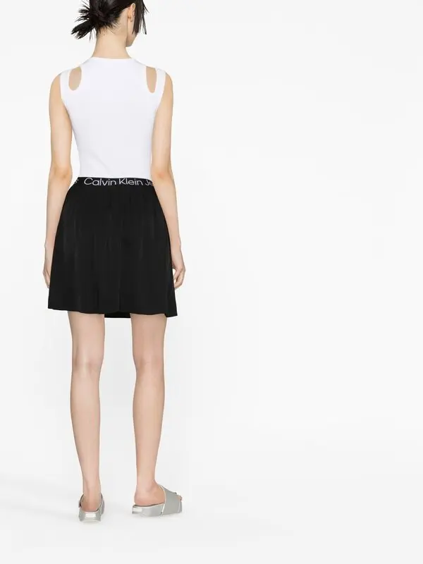 Calvin Klein Logo-waist Mini Skirt