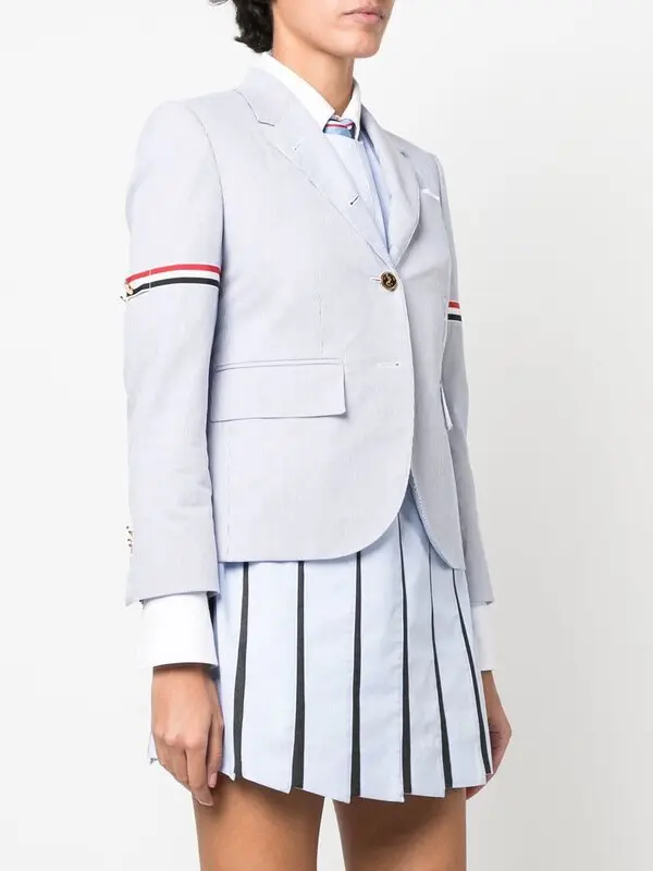 Thom Browne Vertical Stripe Single-breasted Blazer