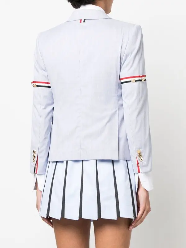 Thom Browne Vertical Stripe Single-breasted Blazer