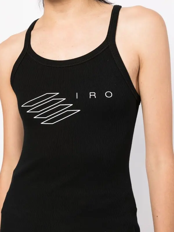 IRO PARIS Logo-print Tank Top - Black