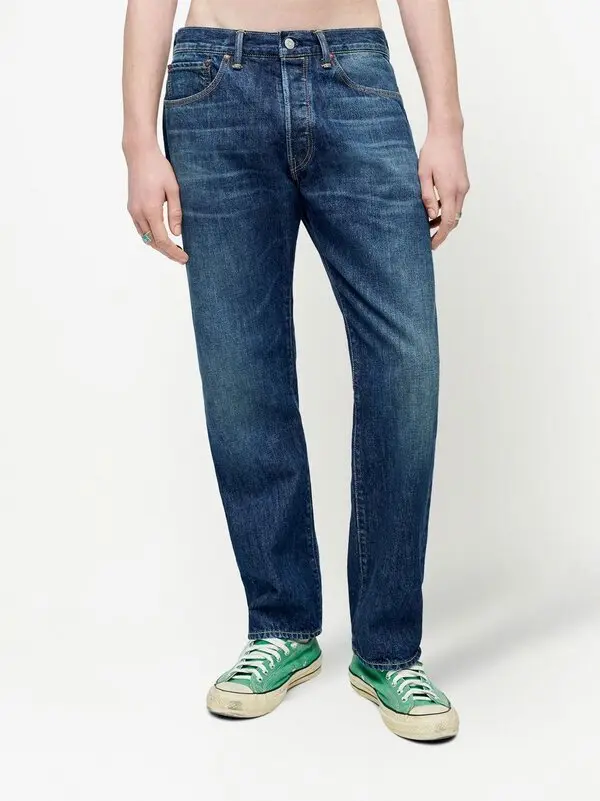 RE/DONE Mid-rise Straight-leg Jeans