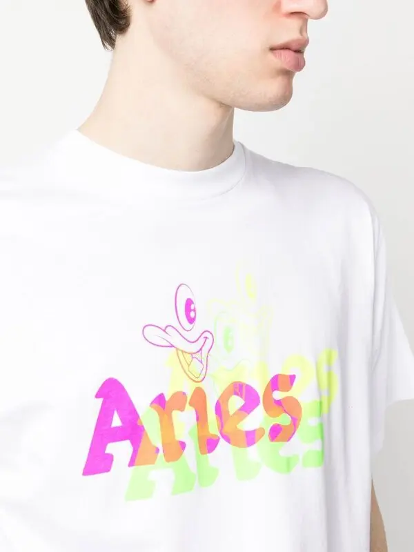 Aries Logo-print Detail T-shirt