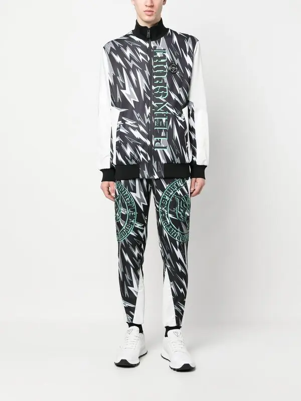 PLEIN SPORT Lightning Bolt-print Track Suit