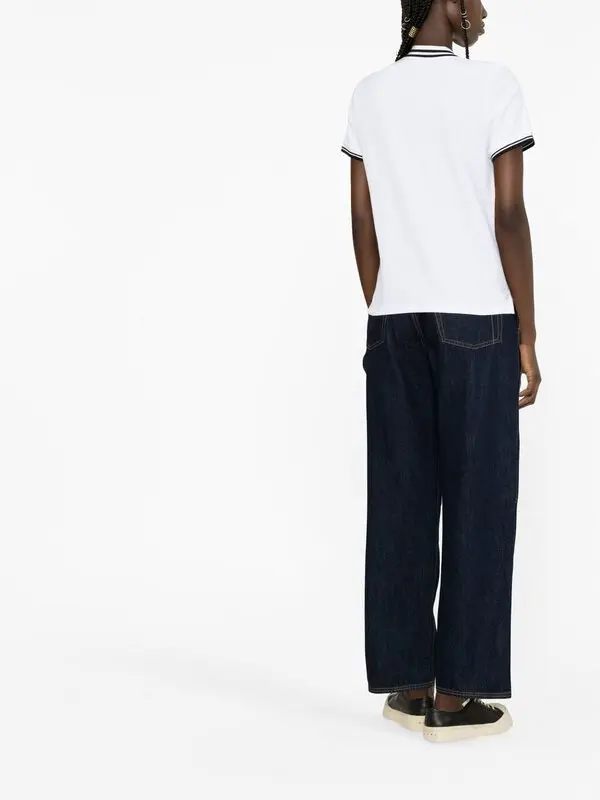 Moncler Stripe-trim Polo Shirt