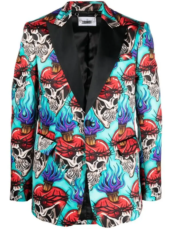 Philipp Plein Skull-print Blazer