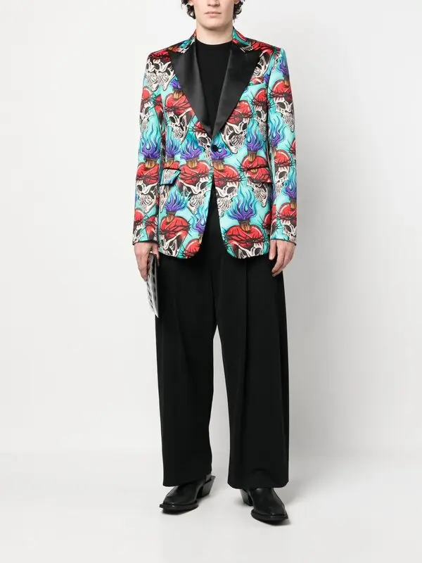 Philipp Plein Skull-print Blazer