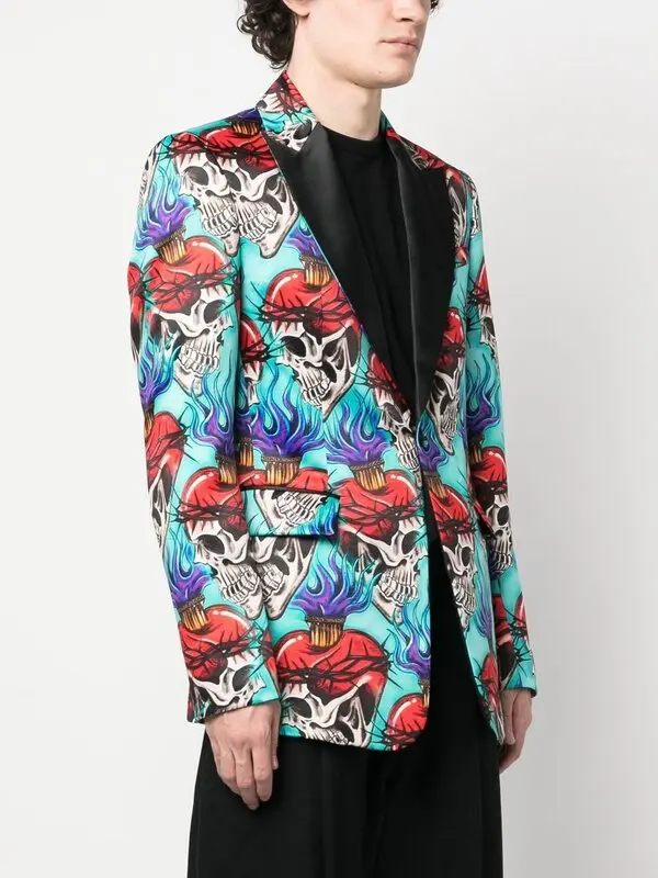 Philipp Plein Skull-print Blazer