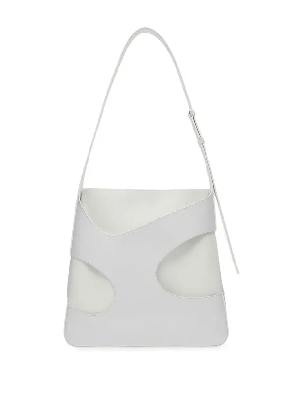 FERRAGAMO Textured Leather Shoulder Bag