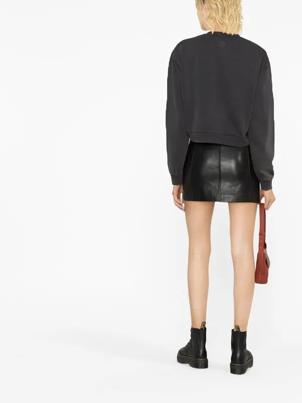Maje Button-detail Mini Skirt