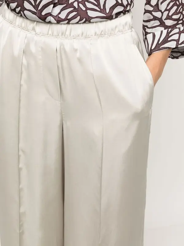 Brunello Cucinelli Elasticated-waistband Trousers - Neutrals