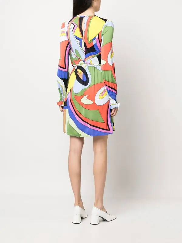 Moschino Graphic-print Mini Dress - Green