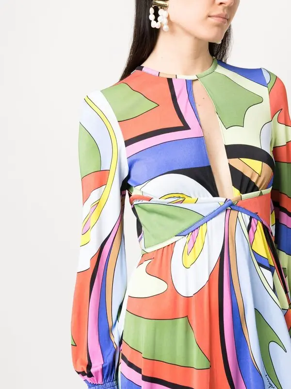 Moschino Graphic-print Mini Dress - Green