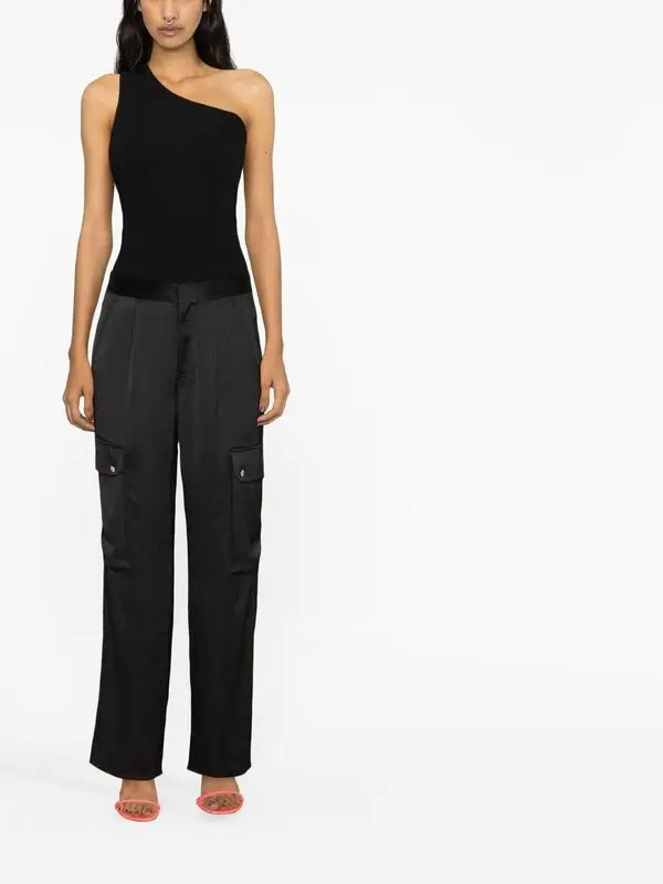 Maje Satin Cargo Trousers