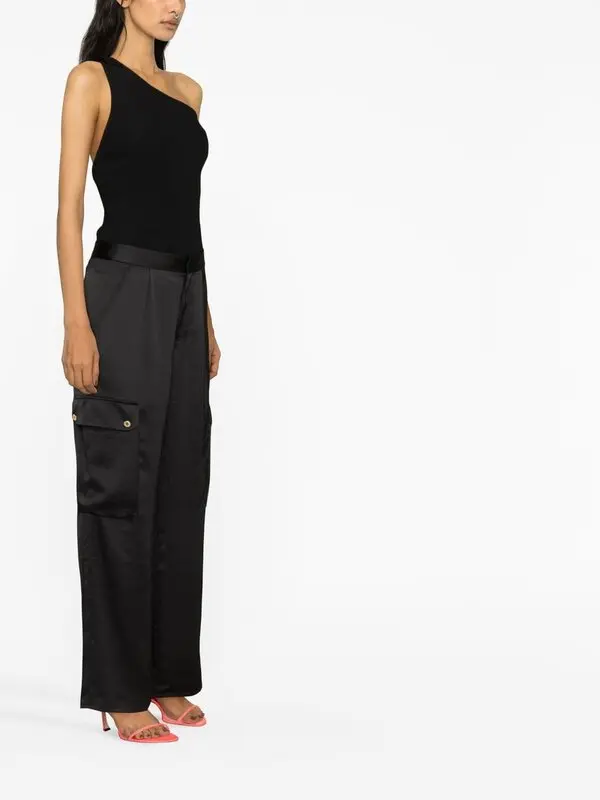 Maje Satin Cargo Trousers