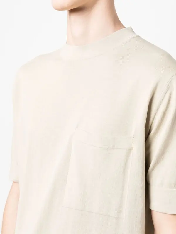 DELL'OGLIO Chest-pocket Plain T-shirt