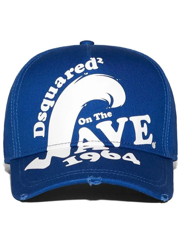Dsquared2 Logo-print Cotton Baseball Cap - Blue