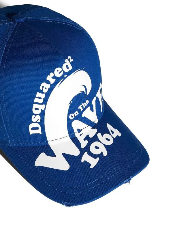 Dsquared2 Cotton Logo Print Baseball Cap
