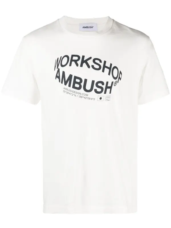 AMBUSH Logo-print Cotton T-shirt - White
