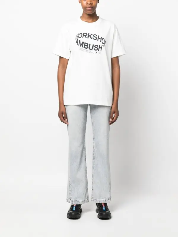 AMBUSH Logo-print Cotton T-shirt - White