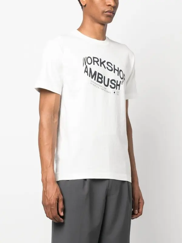 AMBUSH Logo-print Cotton T-shirt - White
