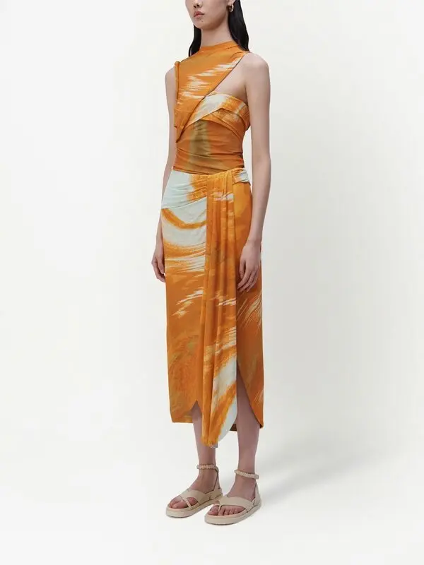 Simkhai Terra Marble-print Top