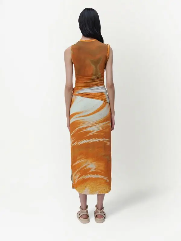 Simkhai Terra Marble-print Top