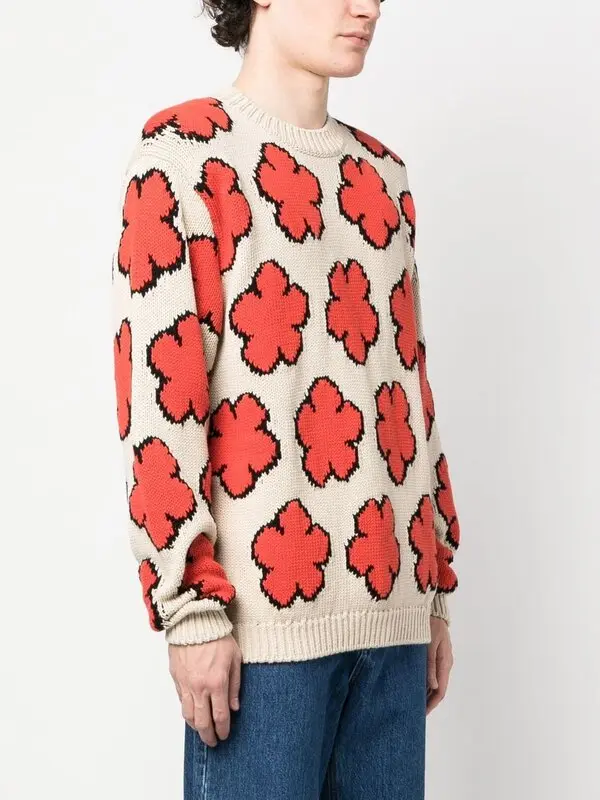 Kenzo Boke Flower Cotton Jumper - Neutrals