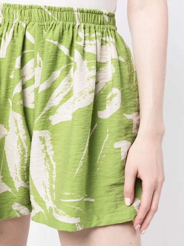 BAMBAH Linden Leaf-print Shorts