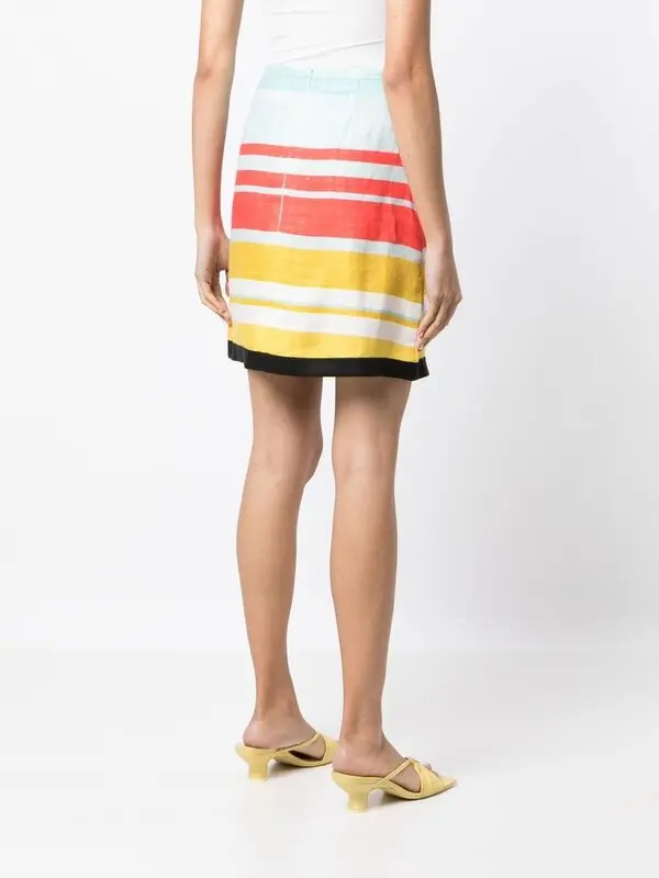 BAMBAH Stripe-print Mini Skirt