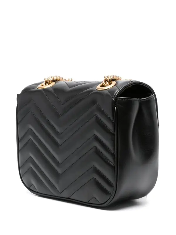 Gucci Mini Gg Marmont Shoulder Bag - Black