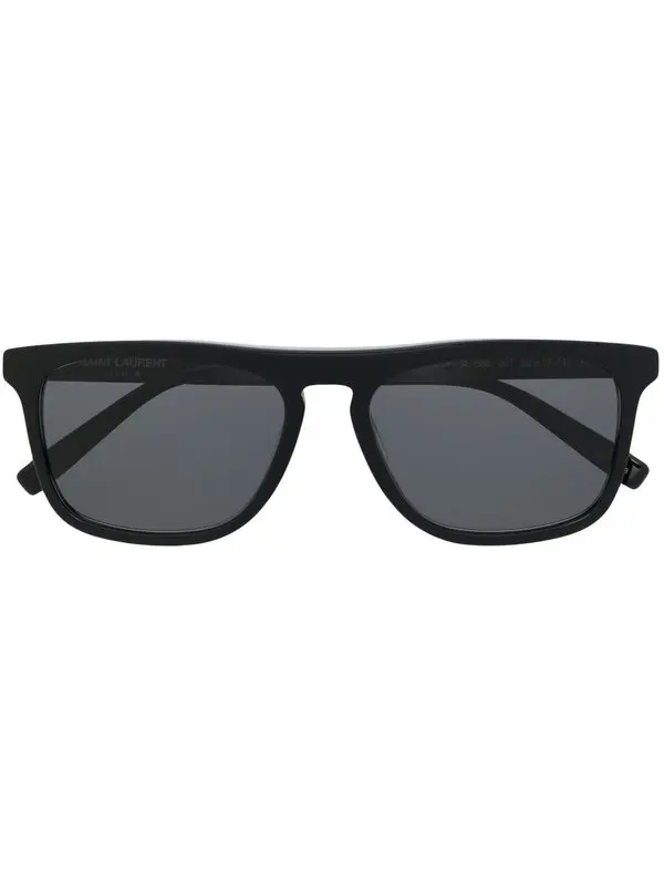 Saint Laurent Rectangle-frame Sunglasses - Black