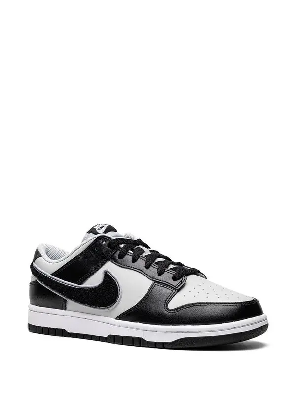 Nike Dunk Low Chenille Swoosh Sneakers - Black