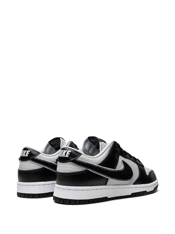 Nike Dunk Low Chenille Swoosh Sneakers - Black