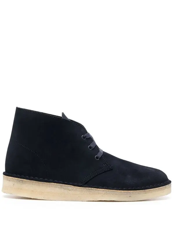 Clarks Suede Lace-up Boots - Blue