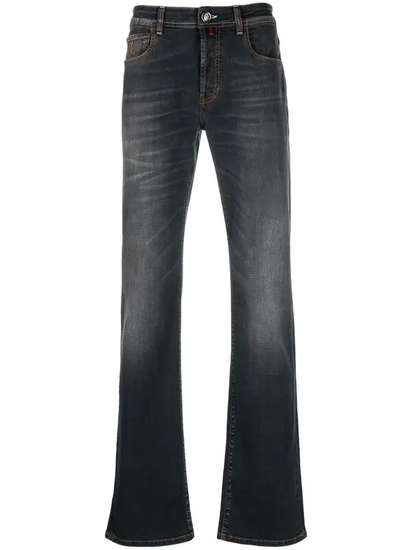 BILLIONAIRE Straight-leg Jeans With Logo Patch