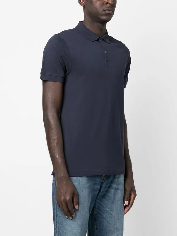 Sunspel Short-sleeve Cotton Polo Shirt - Blue