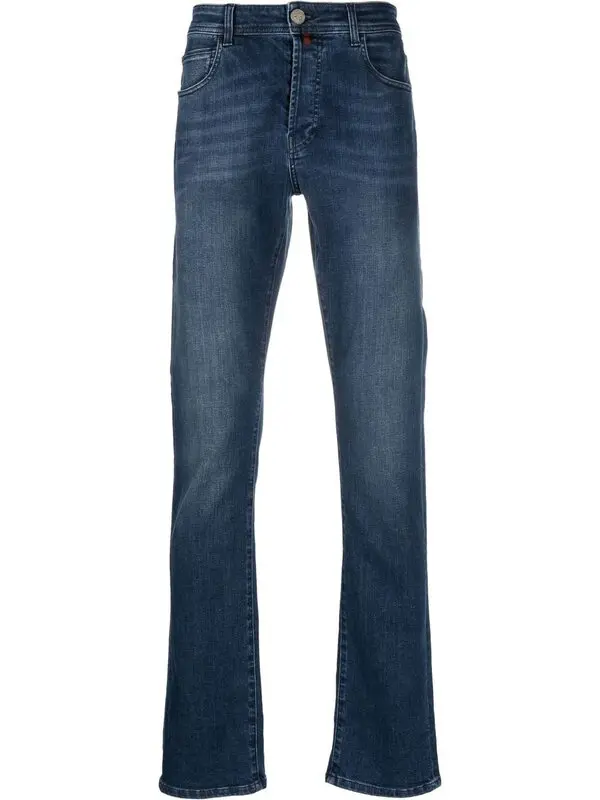 BILLIONAIRE Straight-leg Jeans With Embroidered Logo