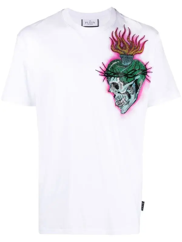 Philipp Plein Tattoo-print Detail T-shirt - White