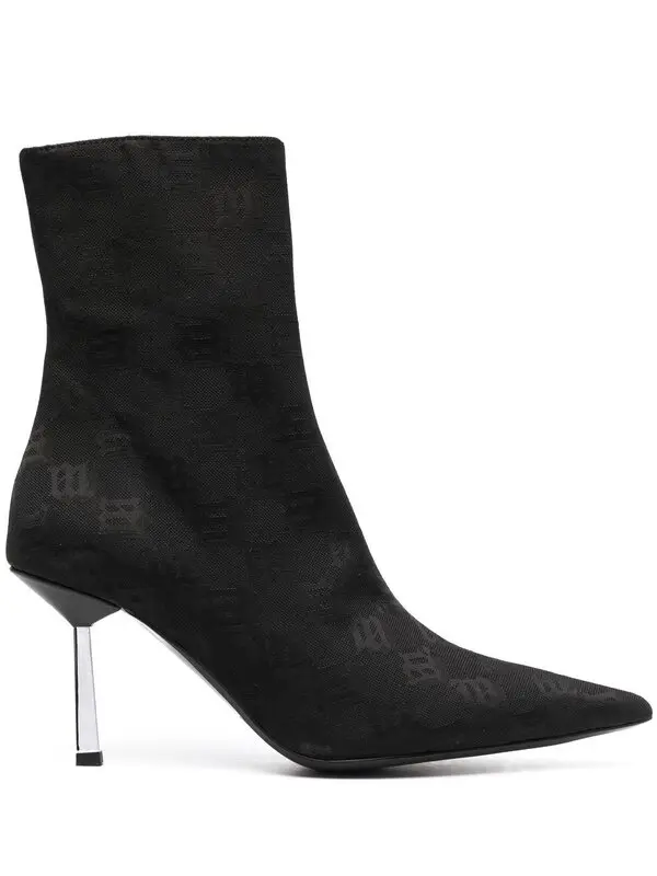 MISBHV Monogram Pointed-toe Boots