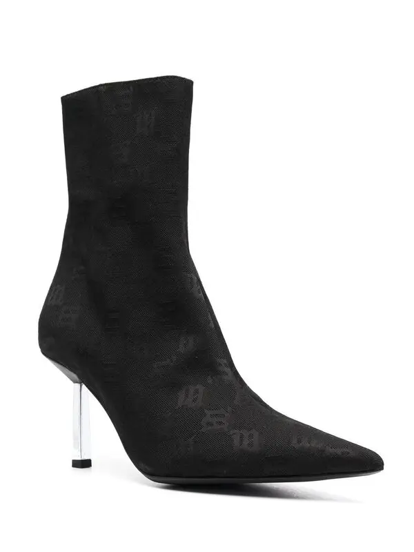 MISBHV Monogram Pointed-toe Boots