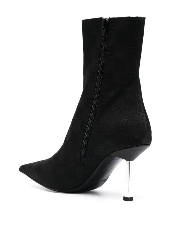 MISBHV Monogram Pointed-toe Boots