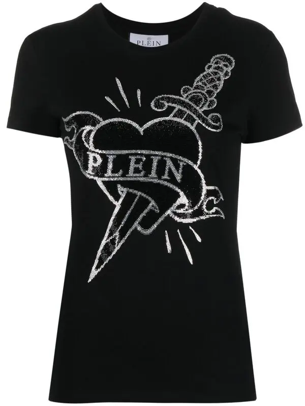 Philipp Plein Logo-embellished T-shirt - Black