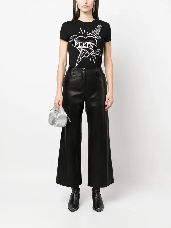 Philipp Plein Logo-embellished T-shirt - Black