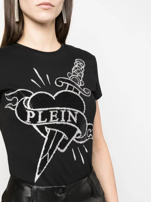 Philipp Plein Logo-embellished T-shirt - Black