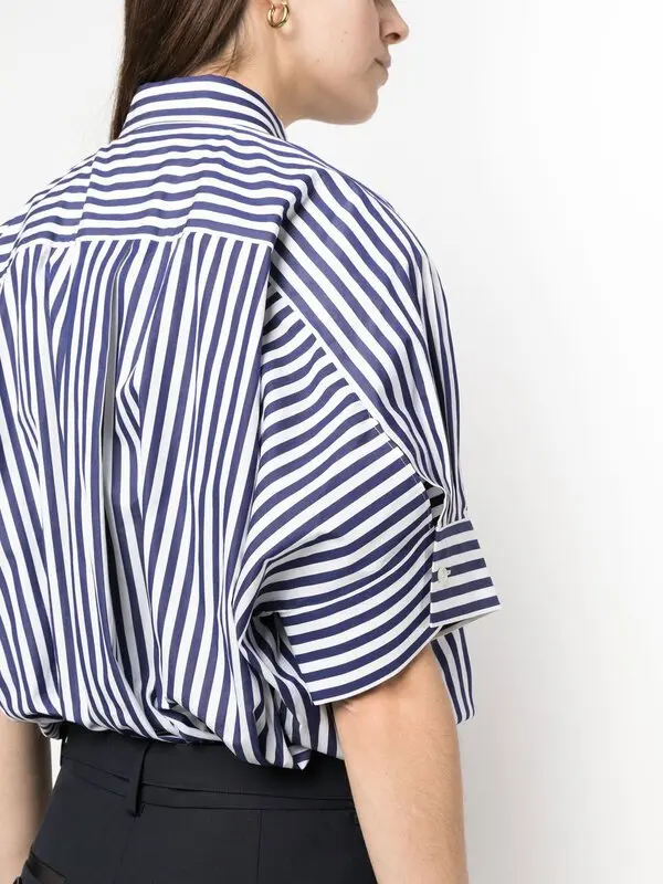 Sacai Striped Panelled Shirtdress