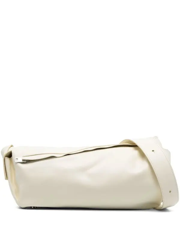 Sunnei Oversized Zip-up Satchel - Neutrals